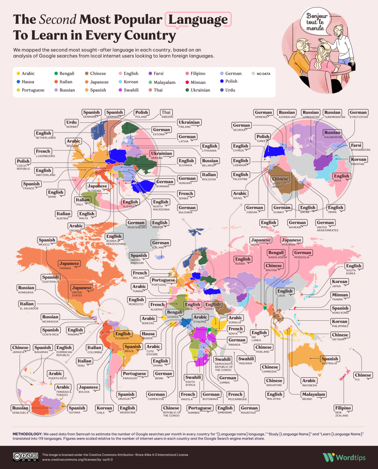 Which Language Does Every Country Want to Learn? - Brilliant Maps