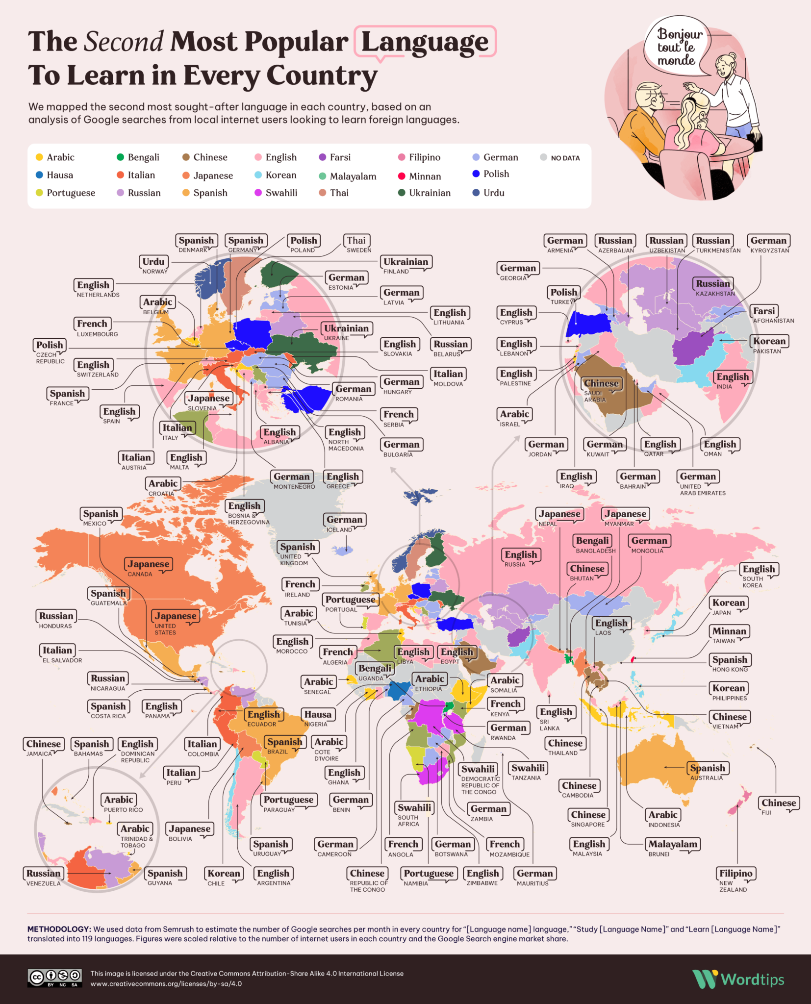 Which Language Does Every Country Want to Learn? - Brilliant Maps