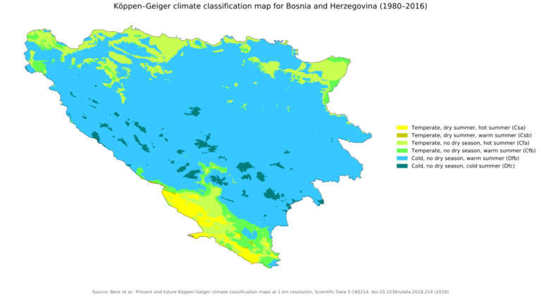Map Of Bosnia and Herzegovina Created By The CIA - Brilliant Maps