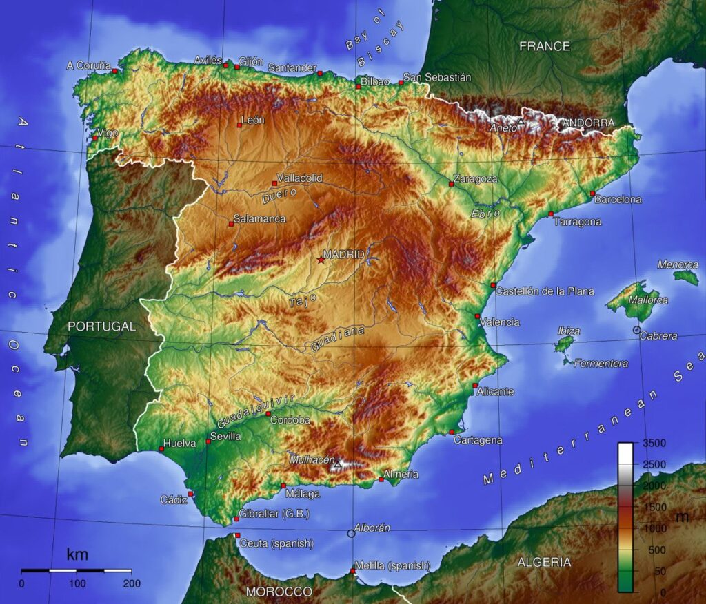 Map Of Spain Created By The CIA - Brilliant Maps
