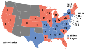 1876 US Presidential Election Map: Hayes vs Tilden - Brilliant Maps