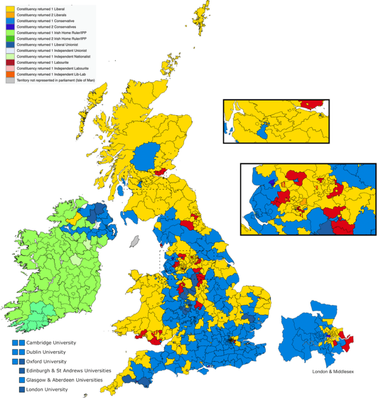 UK Election Maps 1900-2024 - Brilliant Maps