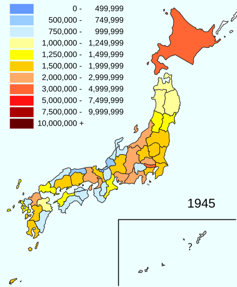 Population Growth & Decline of Japan's Prefectures From 1920-2020 ...