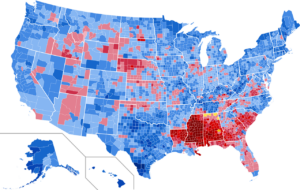 1964 US Presidential Election Map: Johnson vs Goldwater
