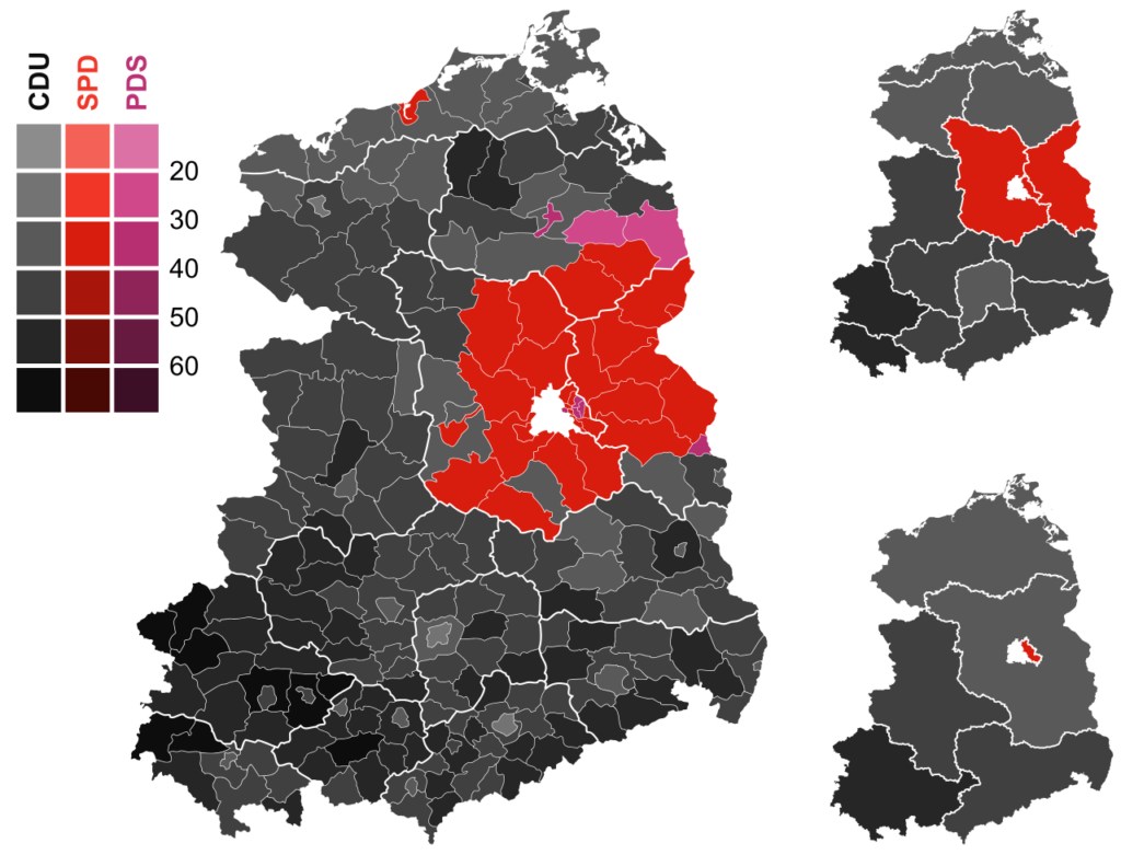 Map Of East Germany's One And Only Free & Fair Election - Brilliant Maps