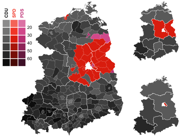 Map Of East Germany's One And Only Free & Fair Election - Brilliant Maps