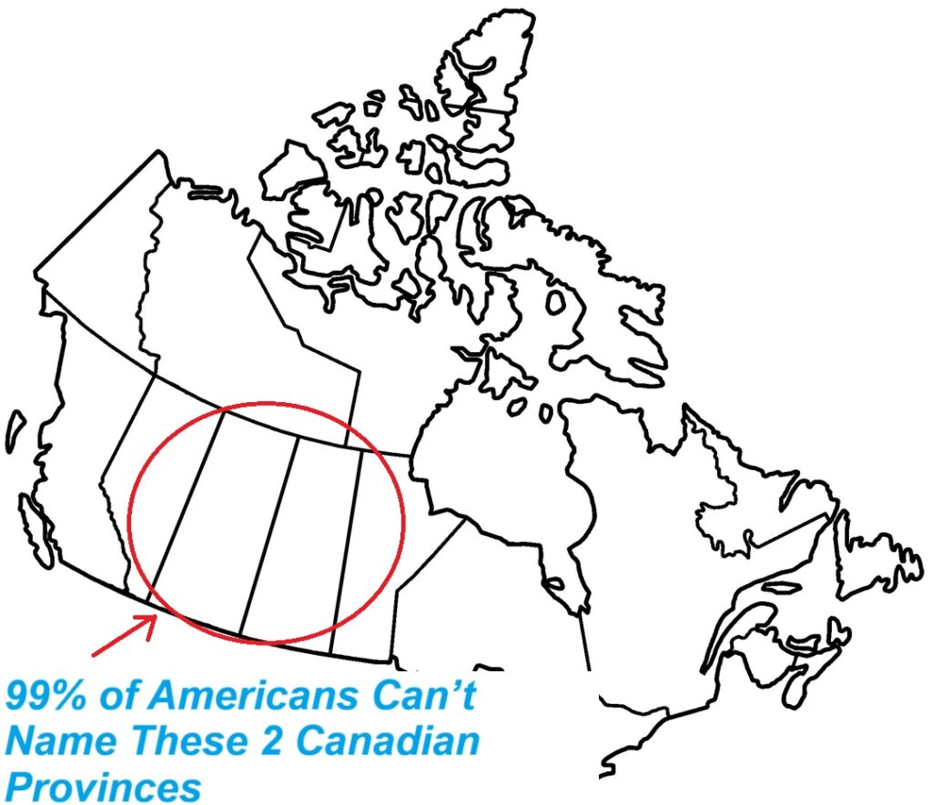 99% of Americans Can’t Name These 2 Canadian Provinces - Brilliant Maps