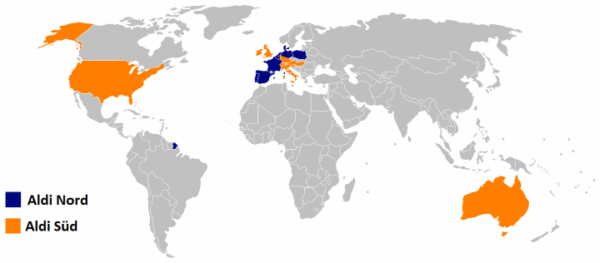 Germany (And The World) Divided By Aldi Nord (North) vs Aldi Süd (South ...