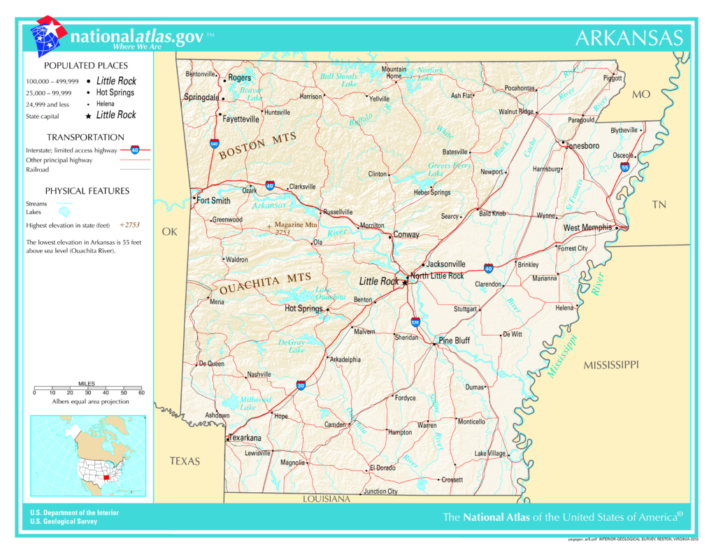 You Can Travel South From Arkansas & Get Into Every State It Borders ...