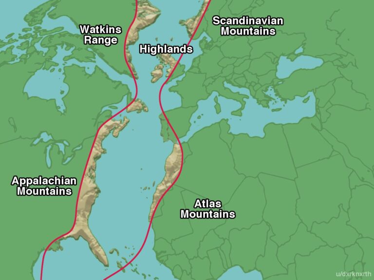 The Appalachian Mountains, Atlas Mountains, Scottish Highlands and ...