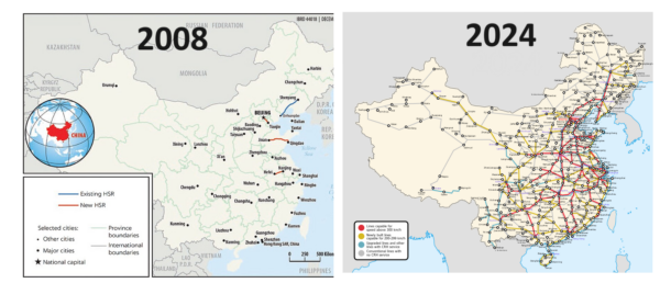 The Insane Growth of China's High-Speed Rail Network Between 2008 ...