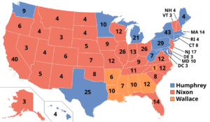 1968 US Presidential Election Map: Nixon vs Humphrey vs Wallace ...