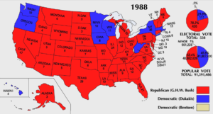 1988 US Presidential Election Map: Bush vs Dukakis - Brilliant Maps