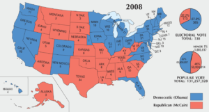 2008 US Presidential Election Map: Obama vs McCain