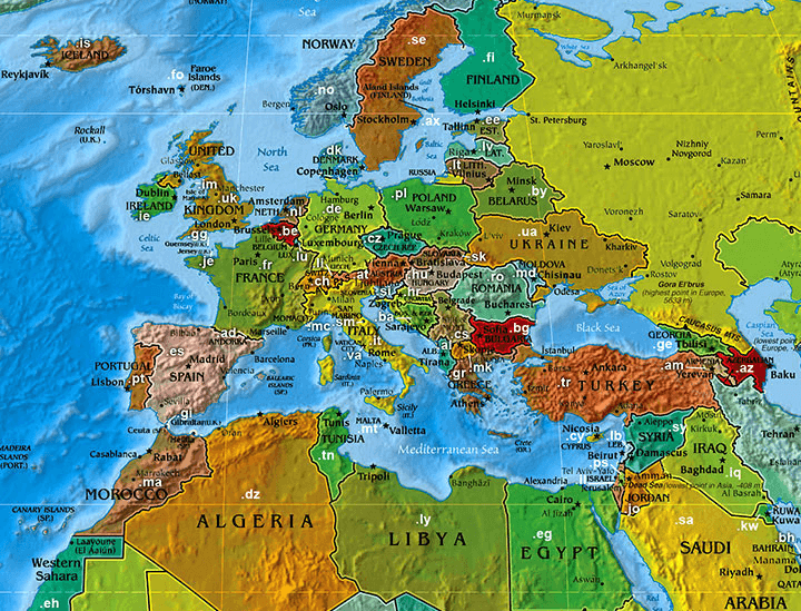 Map Of Every Country Code Top Level Domain Name Extension Brilliant Maps Map Of Every Country Code Top Level Domain Name Extension Brilliant Maps
