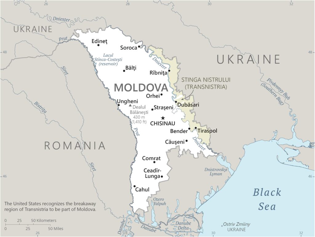 Map Of Moldova Created By The CIA - Brilliant Maps