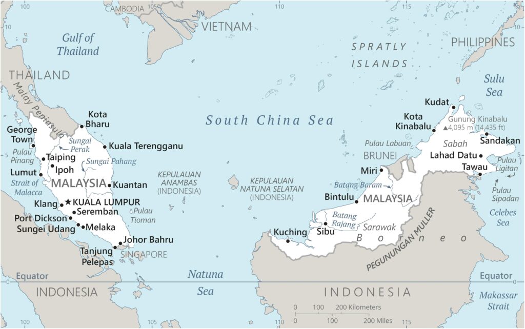 Map Of Malaysia Created By The CIA - Brilliant Maps