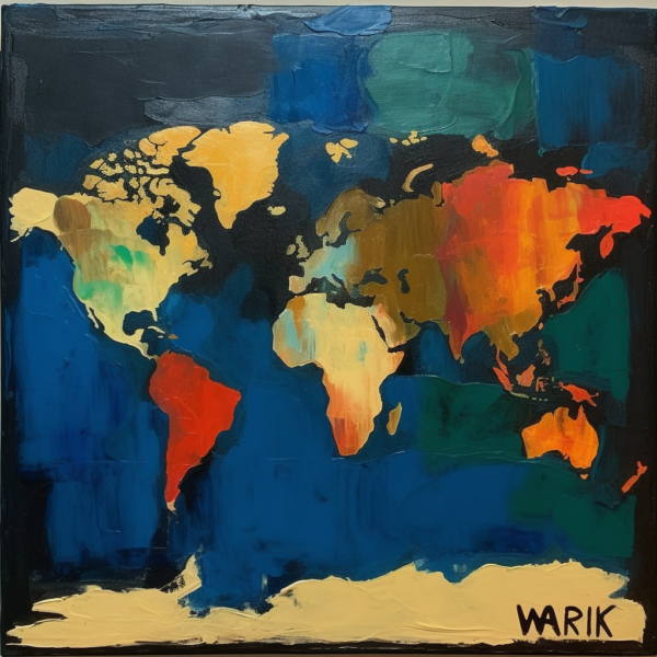 19 World Maps In The Style of Famous Artists - Brilliant Maps