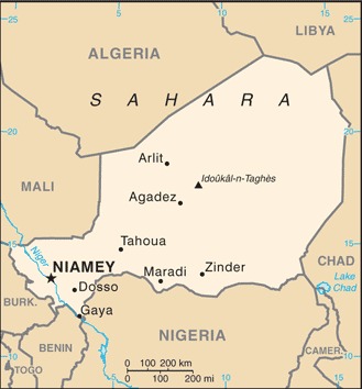 Map Of Niger Created By The CIA - Brilliant Maps