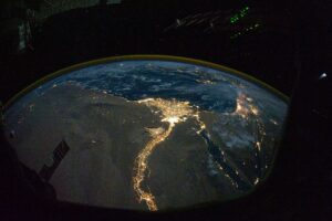 Map Showing Egypt's Insane Population Density Along The Nile