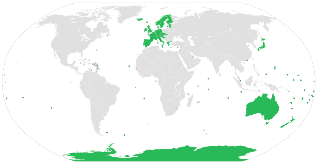 Map Of Rabies Free Countries and Territories - Brilliant Maps