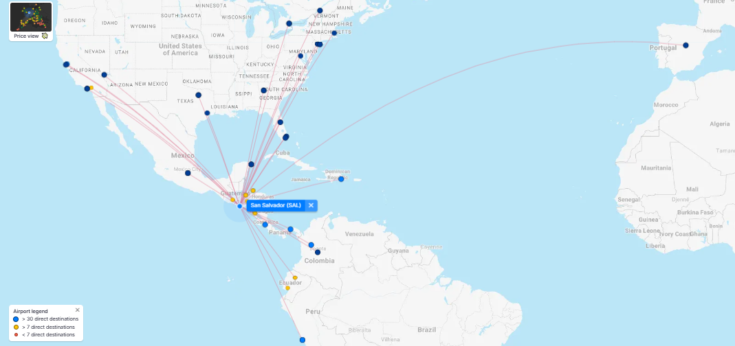 Direct Flights To From El Salvador International Airport SAL Price Direct Flights To From El Salvador International Airport SAL Price