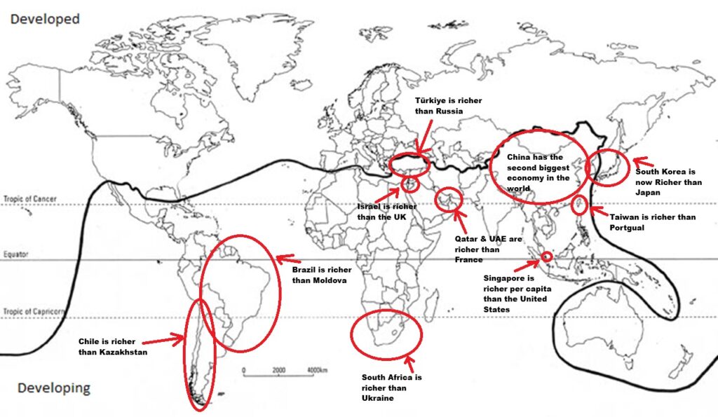First, Second & Third World Countries Based On GDP Per Capita In 1950 ...