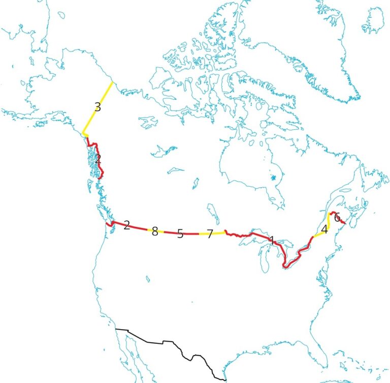 The Canada-US Border Is The Longest International Border In The World ...