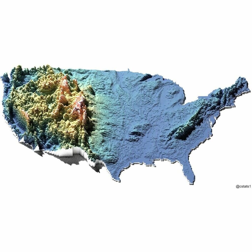Stunning Elevation Maps of the World - Brilliant Maps