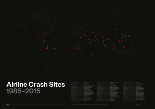 Don't Look At This Map If You Have A Fear Of Flying: Major Plane Crash ...