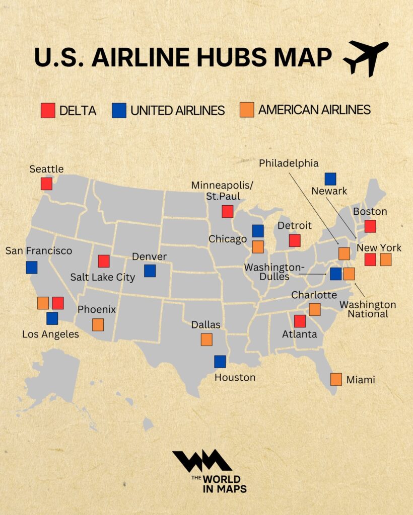 Top 11 Airlines by Annual Passenger Numbers With Route Maps - Brilliant ...