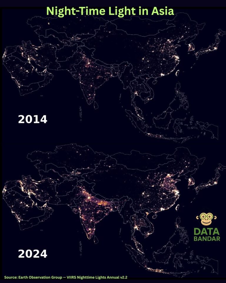 Light Pollution Around The World - Brilliant Maps