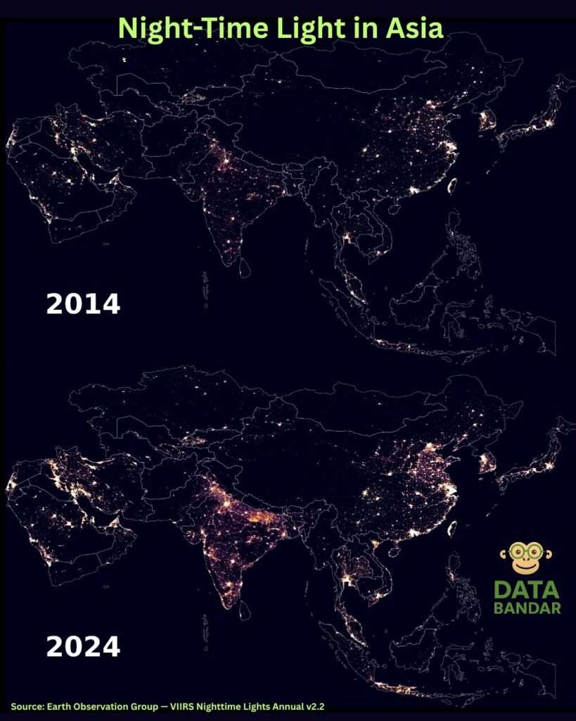 Light Pollution Around The World - Brilliant Maps