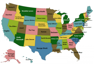 Best Selling Singer, Music Artist or Band From Each US State ...