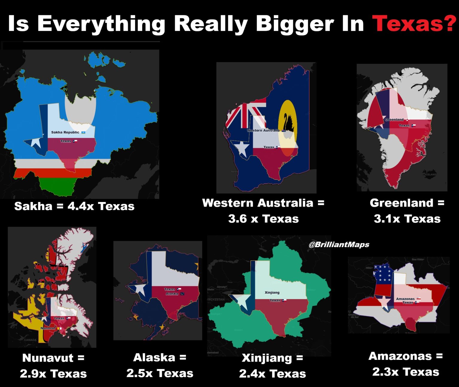 Is Everything Really Bigger In Texas? - Brilliant Maps