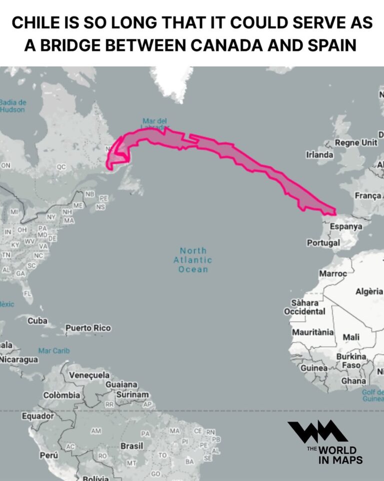 Chile Is a Ridiculously Long Country - Europe & US Size Comparison ...