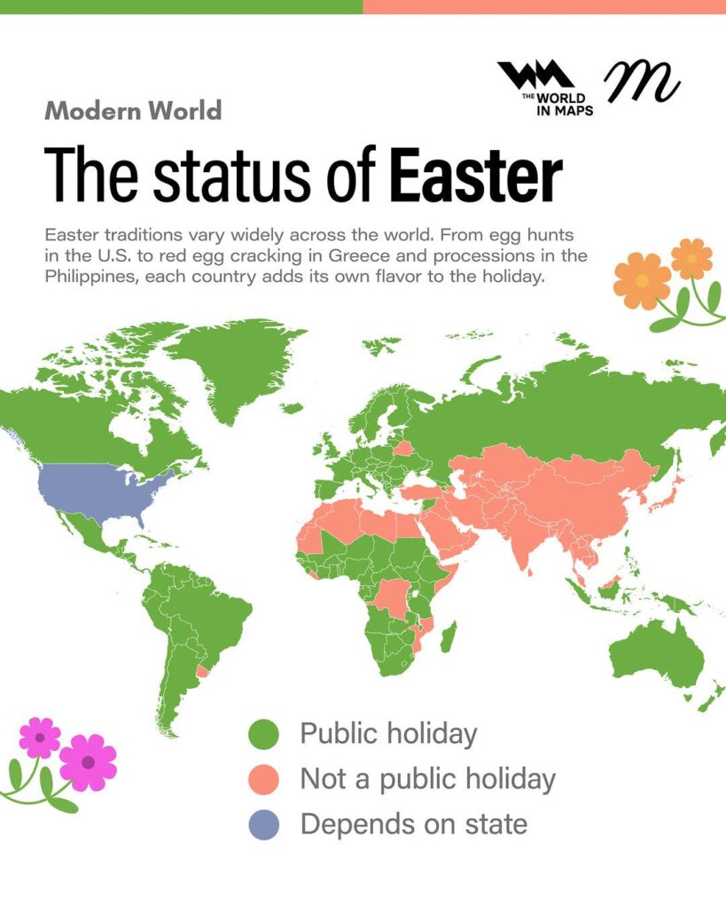 The 12 US States Where Good Friday Is A Holiday - Brilliant Maps