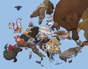 Map of Europe Made Up Of Each Country's National Animal - Brilliant Maps
