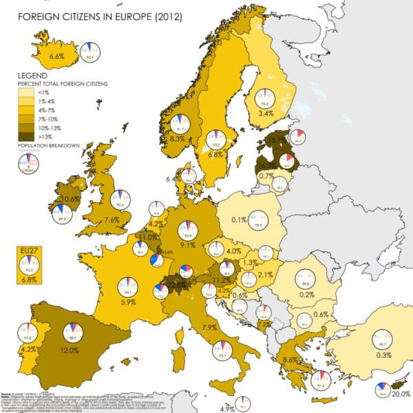 The Truth About Immigration & Foreigners In Europe - Brilliant Maps