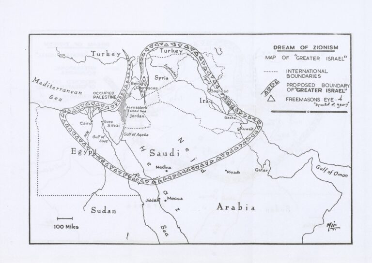 1967 "Greater Israel" Propaganda Map - Brilliant Maps