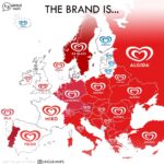 Map of Local Heartbrand Ice Cream Name By Country - Brilliant Maps