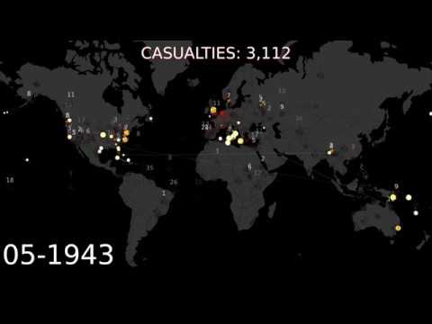 Map Showing 100 Years of Plane Crashes In 58 Seconds - Brilliant Maps