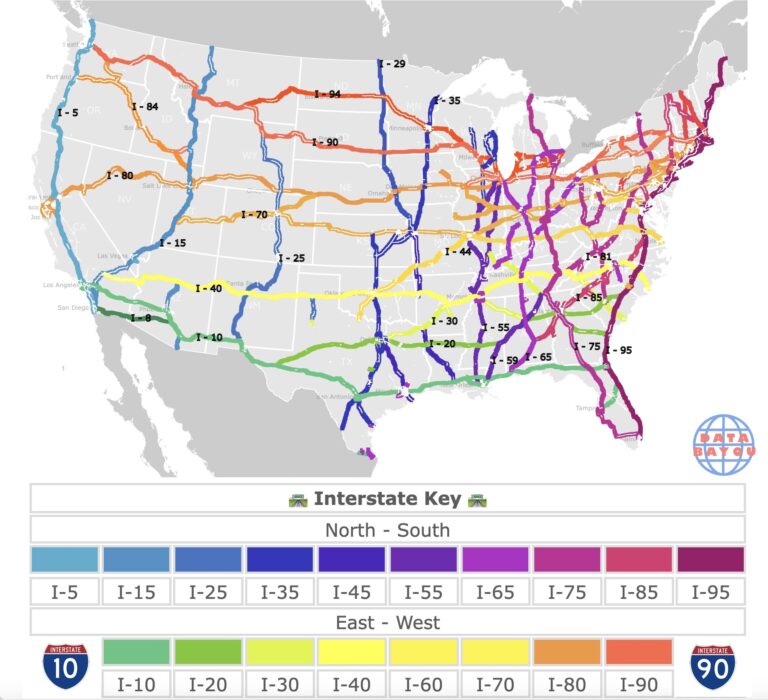 The US Numbered Highway System In Numerical Order - Brilliant Maps
