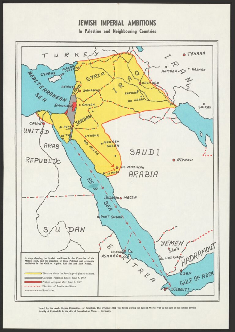 1967 "Greater Israel" Propaganda Map - Brilliant Maps