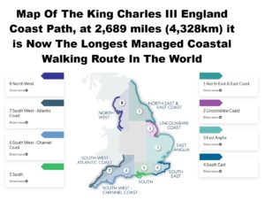 Map Of The King Charles III England Coast Path - Brilliant Maps