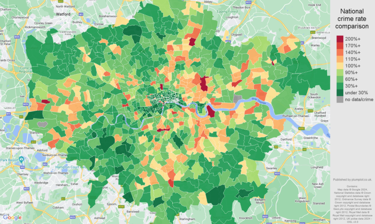 London's Violent Crime Rate Compared To The UK National Average ...