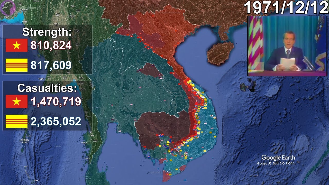 Watch The Entire Vietnam War Using Google Earth - Brilliant Maps