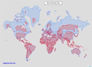 Map Projections: Mercator Vs The True Size of Each Country - Brilliant Maps