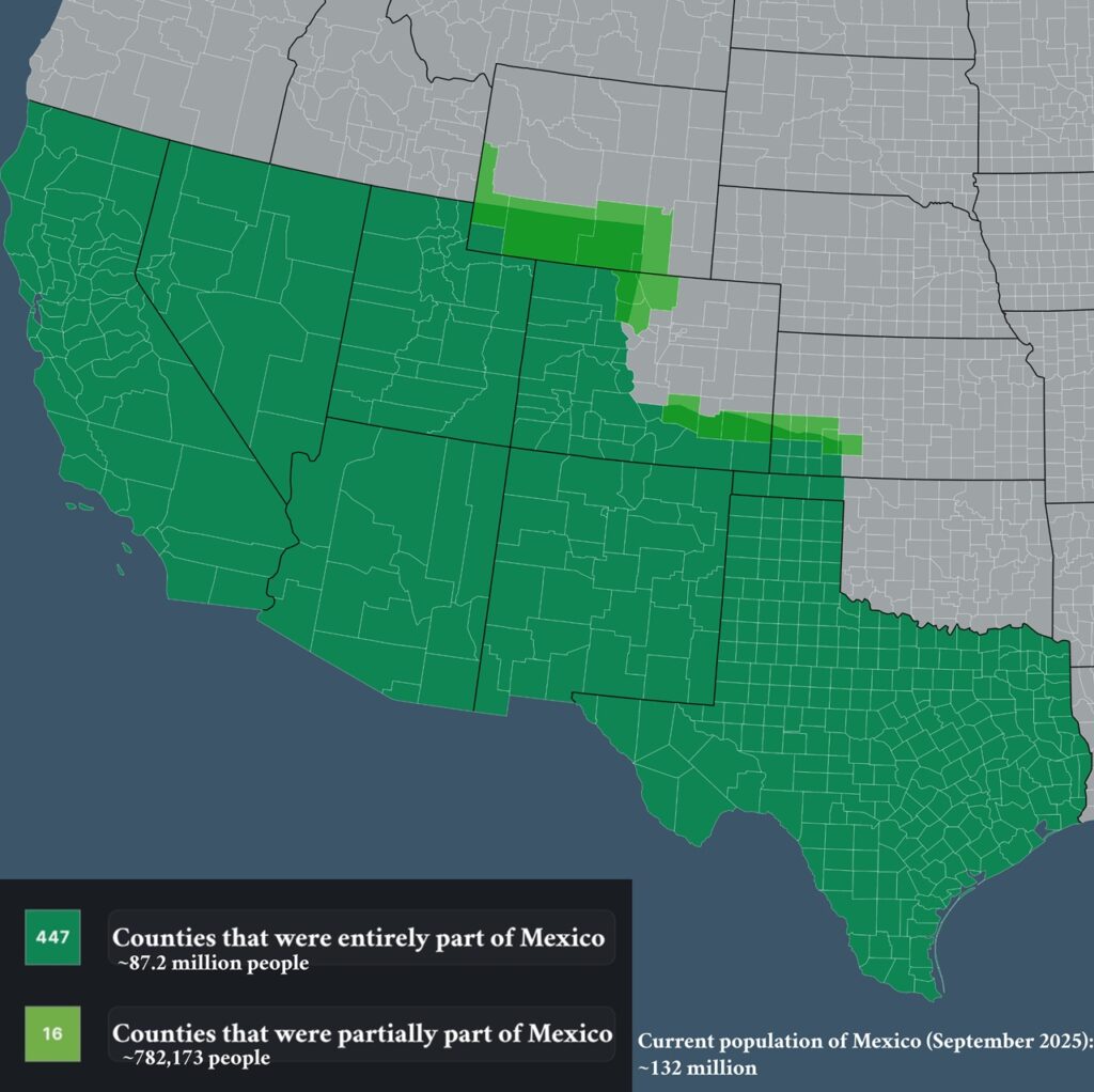 Map of The First Mexican Empire At Its Greatest Extent 1821-23 ...