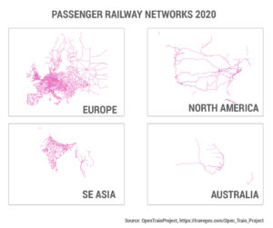 Map Of The World's Railways - Brilliant Maps